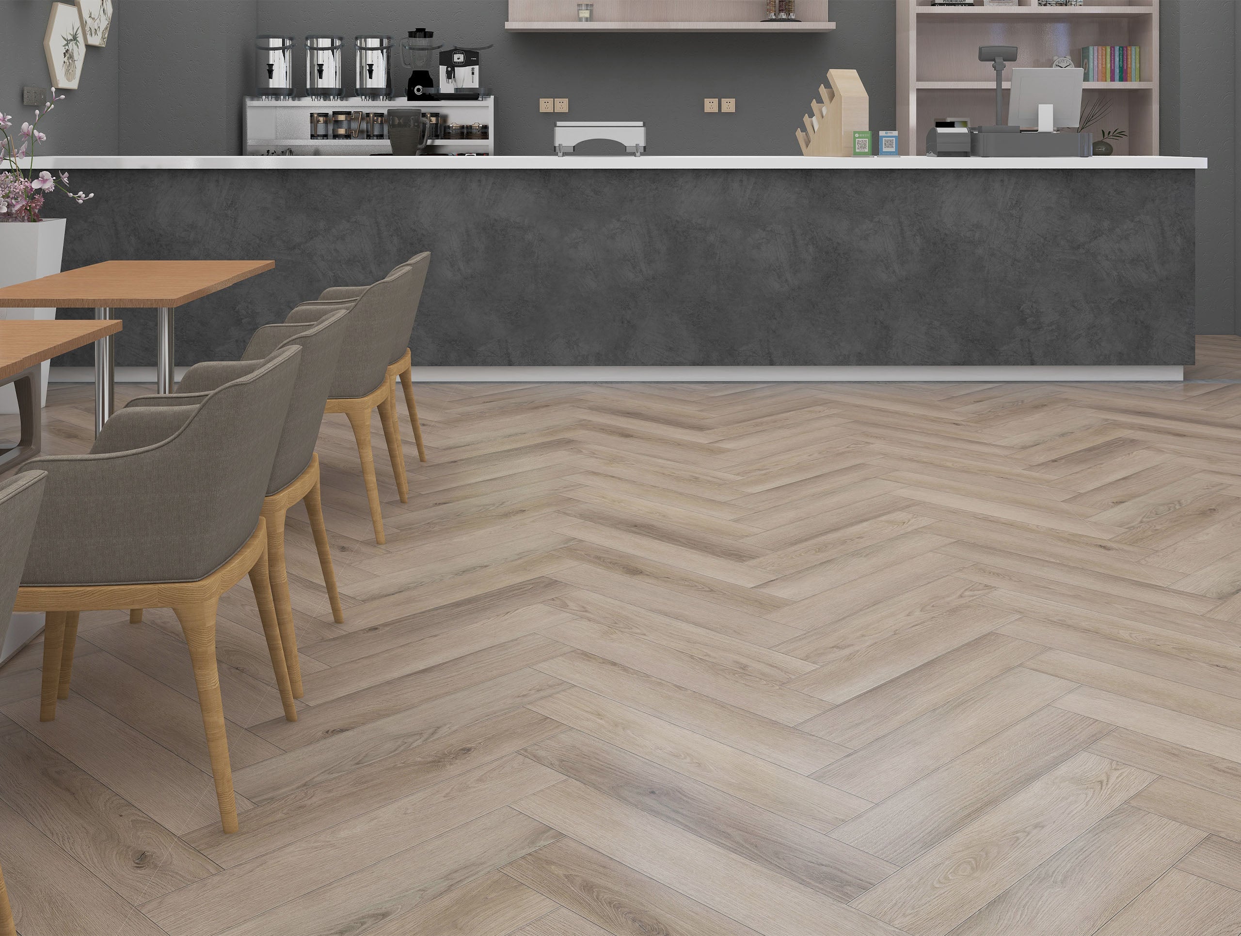 The Diamonds Visgraat PVC Click DM503 Lesatho - PVC Vloer | The Floor Shop